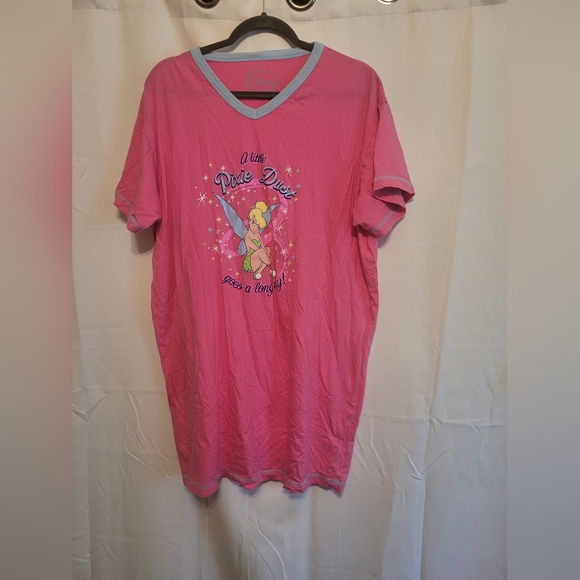 Disney | Intimates & Sleepwear | Disney Tinerbell Night Gown Pink X ...